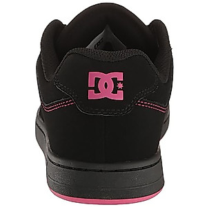 DC Women's Manteca 4 Low Skate Shoe, Battleship/Crazy Pink, 9.5