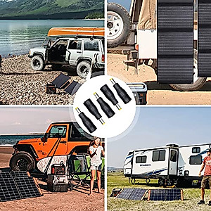 KarlKers 8mm Dc Power Plug, DC 8mm Female to 5.5mm X 2.5mm Male Connector, DC7909 to DC5525 (DC5521) for Solar Generator Portable Power Station, Rechargeable Battery, UAV, Surveillance Camera 5 Pack