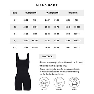 Popilush Jumpsuits for Women Built-In Sports Bra Ribbed Short Casual Summer Square Neck Rompers Sleeveless Yoga Outfits Workout Sets Black M