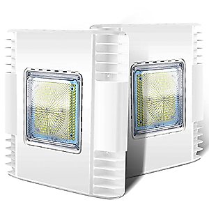 OSTEK 150W LED Gas Station Canopy Light, 19500LM Ceiling Light for Carport Garage Area Lighting 5700K Daylight (400-700W MH/HPS Equiv.) IP65 Waterproof and Outdoor Rated, UL&DLC Listed (2pack)