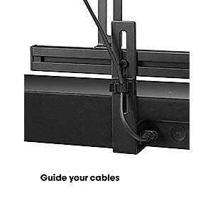 Vogel's SOUND 3550 soundbar mount | Also fits Bose Soundbar 500/700 | Sonos Arc/Beam/Playbar | Samsung | Sony | LG and JBL | mount for VESA 100 to 600 | Black | Max. 14.3 lbs (6,5 kg)