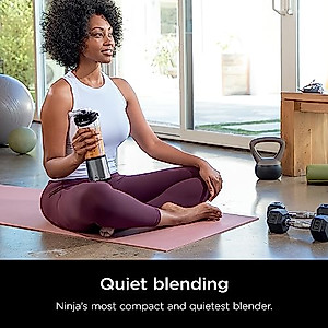 Ninja BC151BK Blast Portable Blender, Cordless, 18oz. Vessel, Personal Blender-for Shakes & Smoothies, BPA Free, Leakproof Lid & Sip Spout, USB-C Rechargeable, Dishwasher Safe Parts, Black