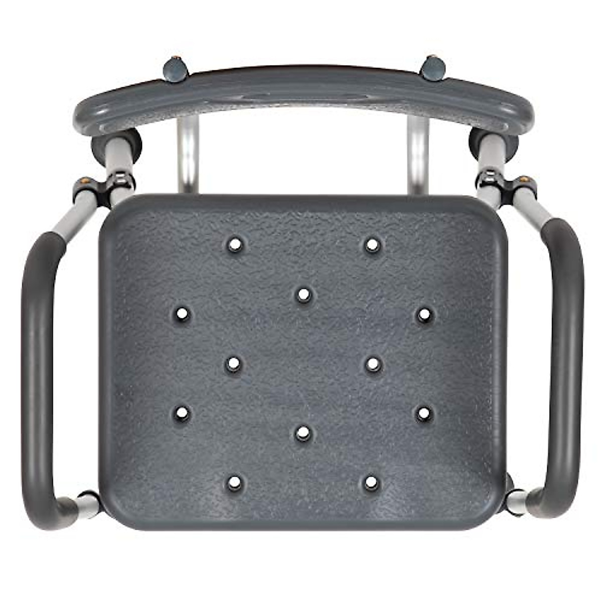 Flash Furniture HERCULES Series 300 Lb. Capacity, Adjustable Gray Bath & Shower Chair with Depth Adjustable Back