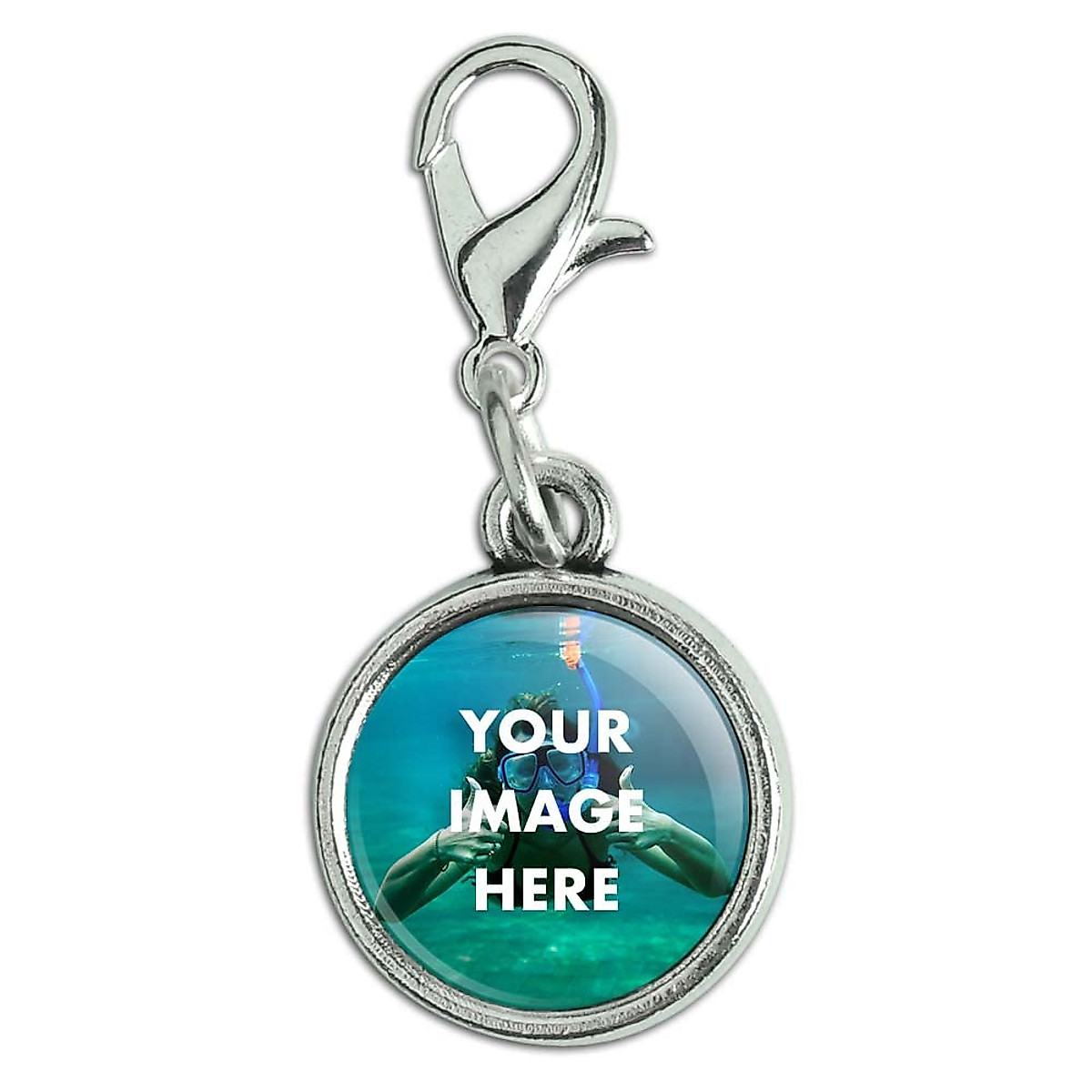 Graphics and More Personalized Zipper Pull Backpack Charm | Customize With Your Own Image