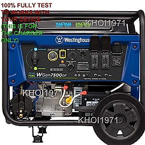 KHOI1971 8-FEET Wall Charger AC Adapter Compatible with Westinghouse WGen7500 WGen7500DF Dual Fuel Generator 7500 9500 watt