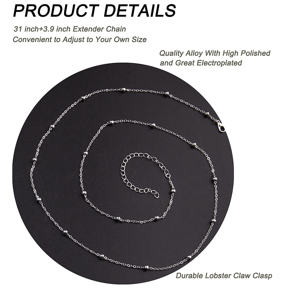 Vegolita 9Pcs Waist Belly Chain for Women Boho Multilayer Beach Bikini Body Chain Summer Adjustable Body Jewelry S