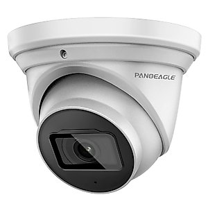 PANOEAGLE 8MP Starlight IR Eyeball Network Camera, 2.8mm Fixed Lens，Low Illumination Outdoor Camera with Built-in MIC, Max. 256 GB SD Card Slot