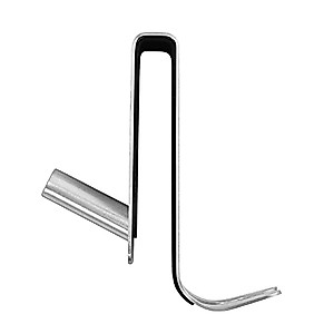 JiGiU Over Shower Glass Door Hook, 4 Pack Over Door Hooks for Shower Door Silver 304 Stainless Steel Rack Hooks Brushed Nickel Over The Door Hanging Shower Squeegee Hook No Drill for Bathroom