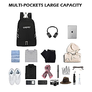 maytopia Gym Backpack for Women With Shoe Compartment & Wet Pocket Waterproof Travel Backapck Small Workout Backpack Gym Bag