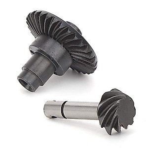 RC Car Gear, 8/30 Reverse Gear Ratio 40 Steel Bevel Gear for Front Axle Driver Available for Axial SCX10 II 90047 90046 RC Model Car