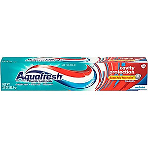 Aquafresh Cavity Protection Fluoride Toothpaste, Cool Mint 3 Oz