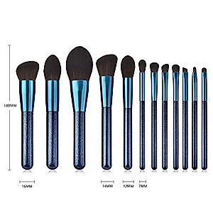 Silicone Shower Hair Brush Eyeliner Cheek Brush Cosmetic Brow 12Pcs Powder Set Tool Eyeshadow Makeup Brush Ring Cover