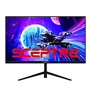 Sceptre 25" Gaming Monitor 1920 x 1080p up to 165Hz 1ms AMD FreeSync Premium HDMI x3 DisplayPort Build-in Speakers, 106% sRGB Machine Black (E255B-FWD168)