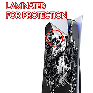 ITS A Skin Skins Compatible with Sony Playstation 5 Console Disc Edition - Protective Decal Overlay Stickers wrap Cover - Sugar Skull Girl Dia de Los meurtos