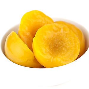 Jake & Amos Peach Halves 32 Oz. (2 Jars) - Home-Made Style Canned Peaches - Traditional Recipe - Non-GMO Ingredients