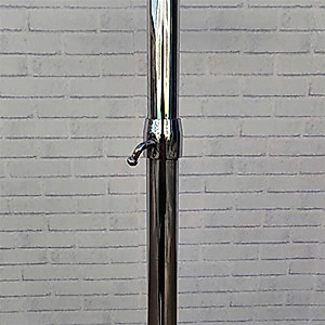 Round Portable Small Clothing & Garment Racks with Wheels/Glass Shelf - Rotatable 39" to 65" Adjustable Height Modern Hanging Rails, Dressing Room Dormitory Cloakroom Boutique