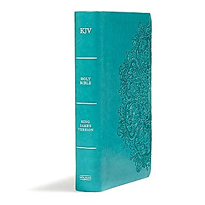 KJV Large Print Personal Size Reference Bible, Teal Leathertouch, Red Letter, Pure Cambridge Text, Presentation Page, Cross-References, Full-Color Maps, Easy-to-Read Bible MCM Type
