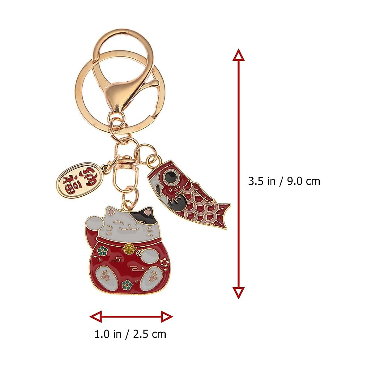 2pcs Cute Cartoon Keychain Bag Pendant Unique Car Key Holder Decorative Key Rings Purse Backpack