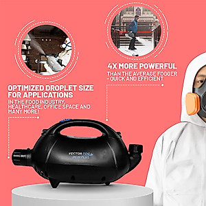 Vectorfog DC20+ ULV Disinfectant Fogger for Cleaning, pest Control, Odor Elimination and Mold Removal