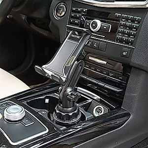 TECOTEC Universal 2 in 1 Car Cup Holder Tablet Mount, Upgraded 9" Long Neck Cup Holder iPad Holder for All Cellphones/Z Fold 3/2/Rugged Phones/Tablets up to 12.9"