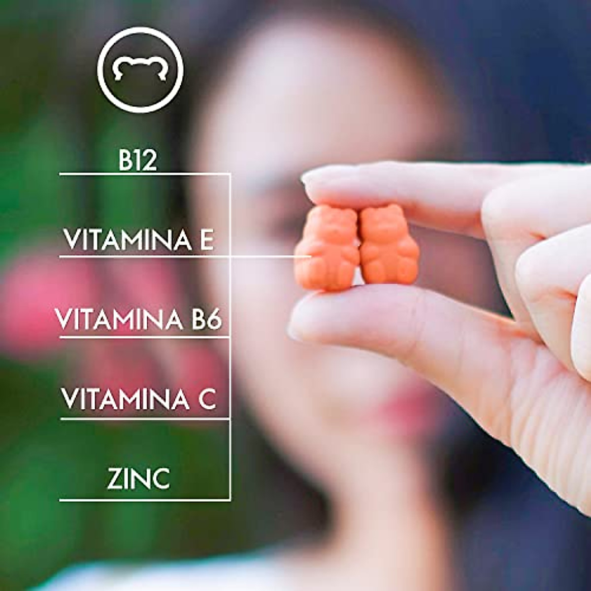 Sugarbear Women's MultiVitamin, Vegan Collagen Booster Blend, with Glutathione, Omega-3, Folate, Biotin & Vitamin C (1 Month Supply)