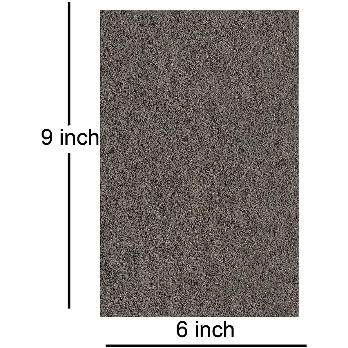 Premium 10 Pack 6" x 9" General Purpose Scuff Pads - Scuffing, Scouring, Sanding, Paint Primer Prep Adhesion Scratch - Surface Preparation Automotive Car Auto Body Woodworking Wood (Brown + Grey)