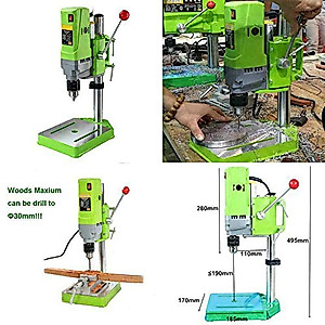 BACHIN MINIQ Bench Drill Stand 710W Mini Electric Bench Drilling Machine Drill Chuck 1-13mm
