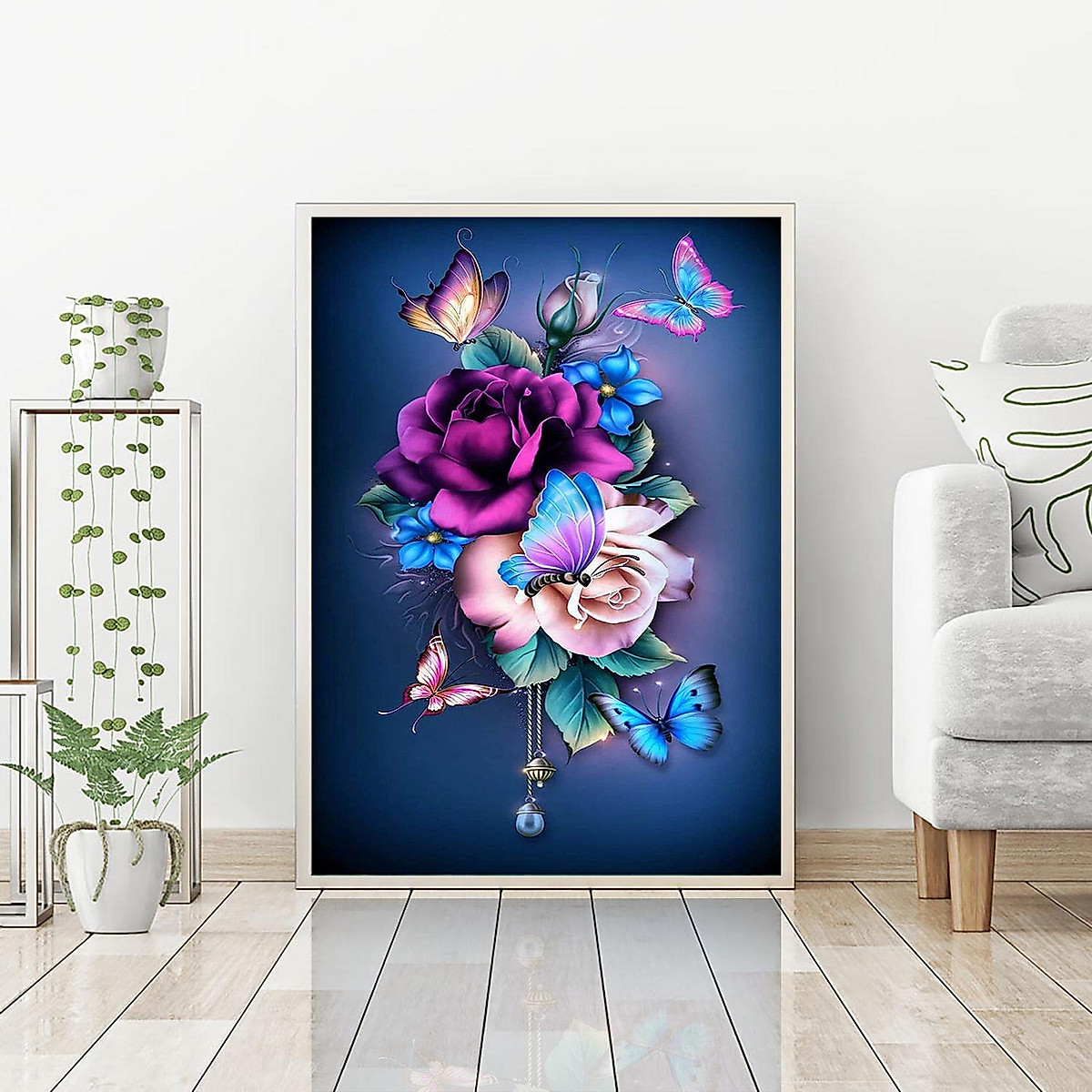 LWZAYS Cross Stitch Kits-Stamped Cross Stitch Kits for Beginners Adults 12x16inch Landscape Counted DIY Embroidery Needlepoint Kits Home Decor (YS13)