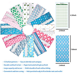 Cash Envelopes Wallet - RFID Blocking - Finances Organizer Calendar Budget Planner Notebook with 2023 Weekly & Monthly Planner Refill & 12 Budget Envelopes & Budget Sheets