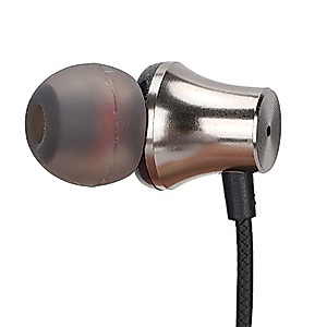 Earbuds Headphones with Microphone, Noise Cancelling Wired Earphone, in-Ear Headset with Heavy Bass Stereo, Compatible with Smartphones and Laptops, MP3 and Type C&3.5mm Interface(Elbow Type-c Black)