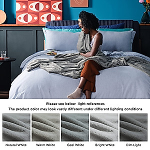 Bedsure Oversized King Fleece Blanket 120"x120" - Soft Cozy Extra Large Throw Blankets for Bed, Sofa, Couch, Travel, Camping，California King Warm Blanket in Winter 10x10