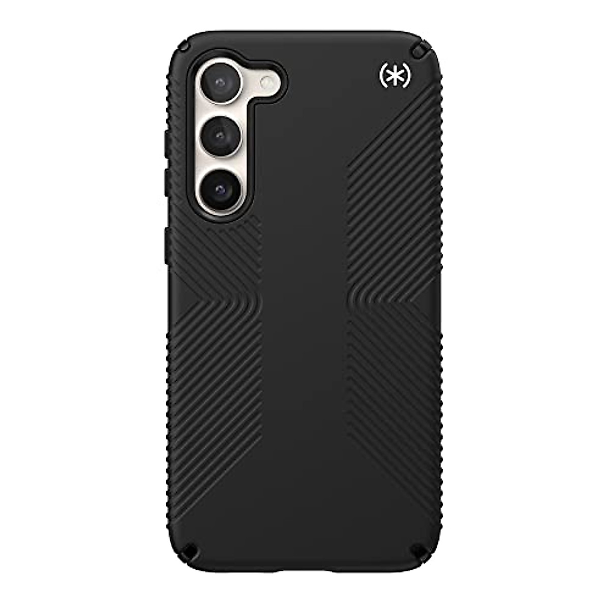 Speck Samsung Galaxy S23 Plus Case - Drop Protection, Extra Grip, Scratch Resistant & Shock-Absorbent Case for Galaxy S23 Plus - Slim Design Grip Protection S23 + Black Case - Grip Case Presidio2