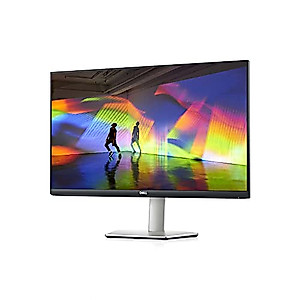 Dell S2721H 27-inch Full HD 1920 x 1080p, 75Hz IPS LED LCD Thin Bezel Adjustable Gaming Monitor, 4ms Grey-to-Grey Response Time, Built-in Dual Speakers, HDMI ports, AMD FreeSync, Platinum Silver