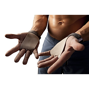 RAGE Fitness Leather Hand Grips, Weightlifting Grips, The Original Palm Grip, X-Small, Small, Medium, Large, X-Large, Weightlifting, Kettlebell, Barbell, Pull-ups, Exercise Training, MADE IN USA