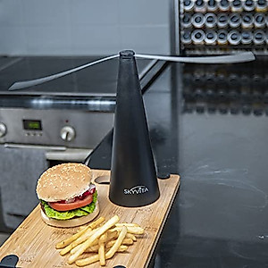 SkyVita Fly Fan For Tables, Indoor Outdoor Bug Fan Great For Restaurants, Picnics, BBQ's To Keep Flies Away - Portable Fly Fan for Outdoor Tables (2 Pack)