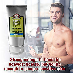 Brave Soldier, Brave Shave Ultimate Shaving Cream, Loaded with natural ingredients, safe for both men and women 6 fl. oz, 177ml