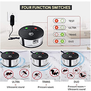 Kemps Ultrasonic Rodent Repellent Indoor Squirrel High-end Electronic Effective Drive Rats, Squirrel, Mouse, Rodents, Etc Suitable for Home, Offices, Hotels, Restaurants, Garages