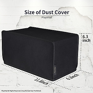 PlayVital Black Nylon Horizontal Dust Cover for Xbox Series X Console, Soft Neat Lining Dust Guard, Anti Scratch Waterproof Cover Sleeve for Xbox Series X Console