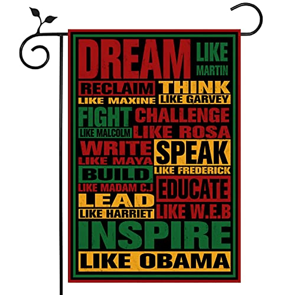 Nepnuser Juneteenth Garden Flag Black History Month African American Festival Decoration Lawn Front Yard Sign Decor