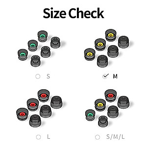 diofit/Galaxy Buds2/Buds Plus Compatible for Samsung - Muliti-Flange Eartip (Medium)