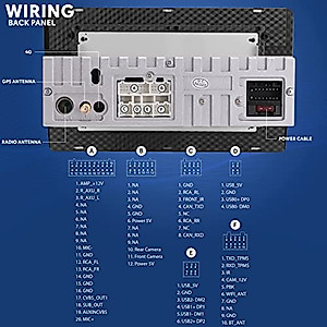 PyleUsa Single DIN Car Stereo Receiver-10'' 1080P HD Touch Screen Bluetooth Car Radio Audio Receiver Multimedia Player - WiFi/GPS/AM/FM, Mirror Link for Android/iOS, Front/Rear DVR Camera, Dual USB