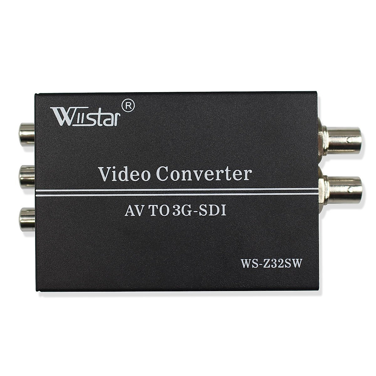 Wiistar AV CVBS to 3G-SDI Audio Video Converter Composite to SDI Converter Support 1080P for CRT HDTV to Camera