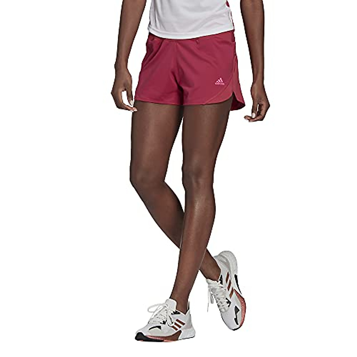 adidas Women's 3" Heat.RDY Short, Wild Pink, XX-Small 3"