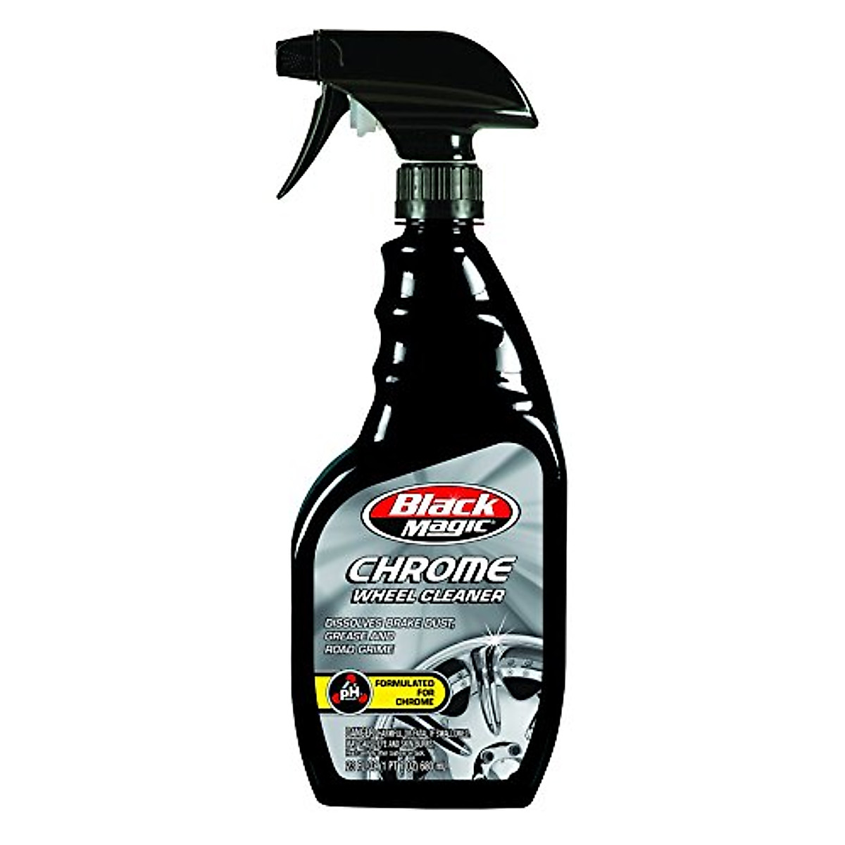 Black Magic 120005 Chrome Wheel Cleaner, 23 oz.
