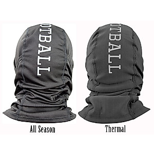 Sports Unlimited Adult Thermal/All Season Football Hood, Adult Balaclava Mask, Wear Under Helmet, Snowboarding & Snow Ski
