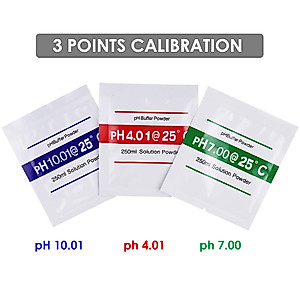 Digital Combo pH & Temperature Meter, Aquarium Thermometer pH Monitor with Automatic Calibration Function for Fish Tank Hydroponics Aquaculture Laboratory