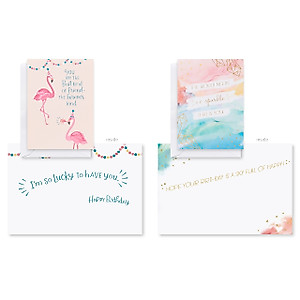 American Greetings Deluxe Birthday Card Assortment, Bright & Cheerful (40-Count)