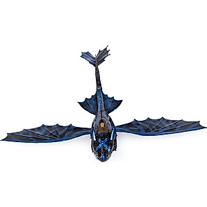 Dreamworks Dragons, Giant Fire Breathing Toothless Action Figure, 20-inch Dragon with Fire Breathing Effects