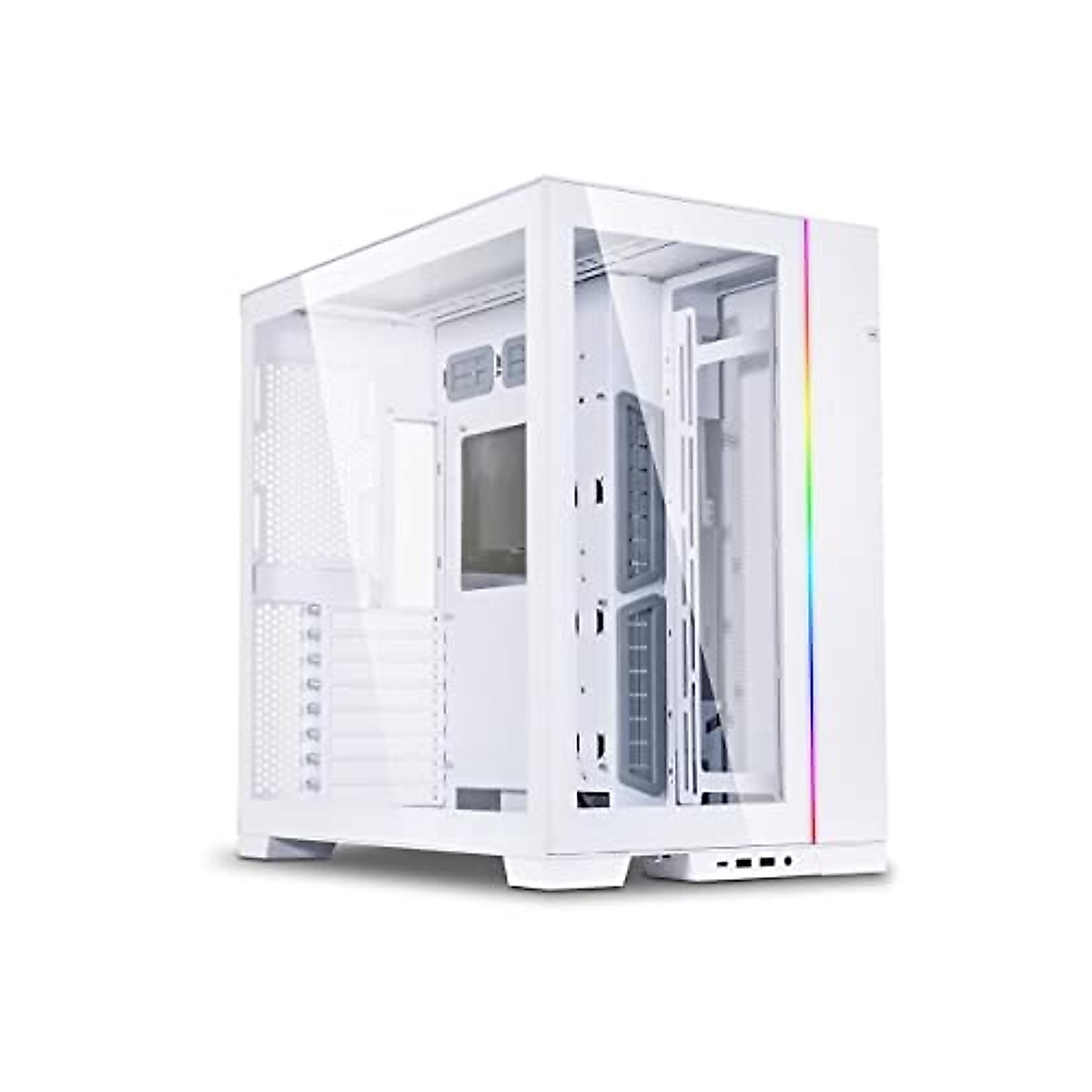 Lian-Li O11 Dynamic EVO ATX Mid Tower Tempered Glass Computer Case, White