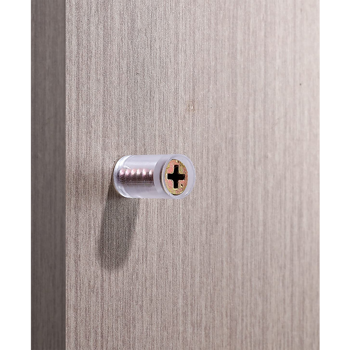 False Front Cabinet Clips, Hosrnovo 4 Pairs with Screws Reinforced Sink Tip-Out Snap for Kitchen Cabinet Drawer Fronts Replace/2 Drawers